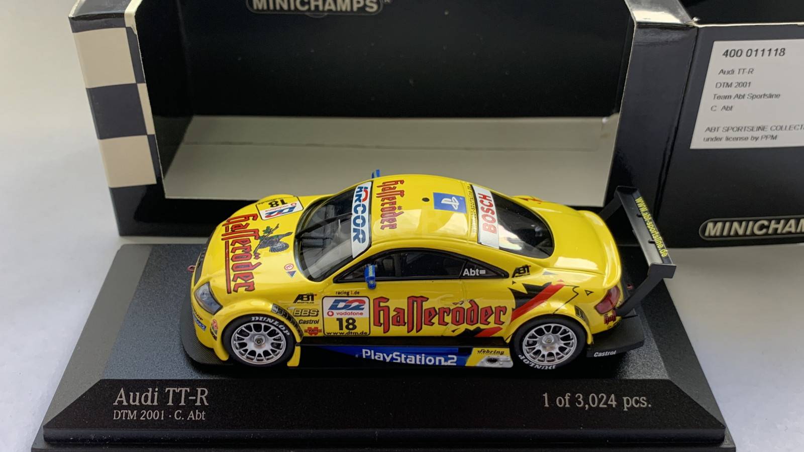 Audi TT-R DTM 2001 (C.Abt) Team ABT Sportsline | Аукцион масштабных и ...