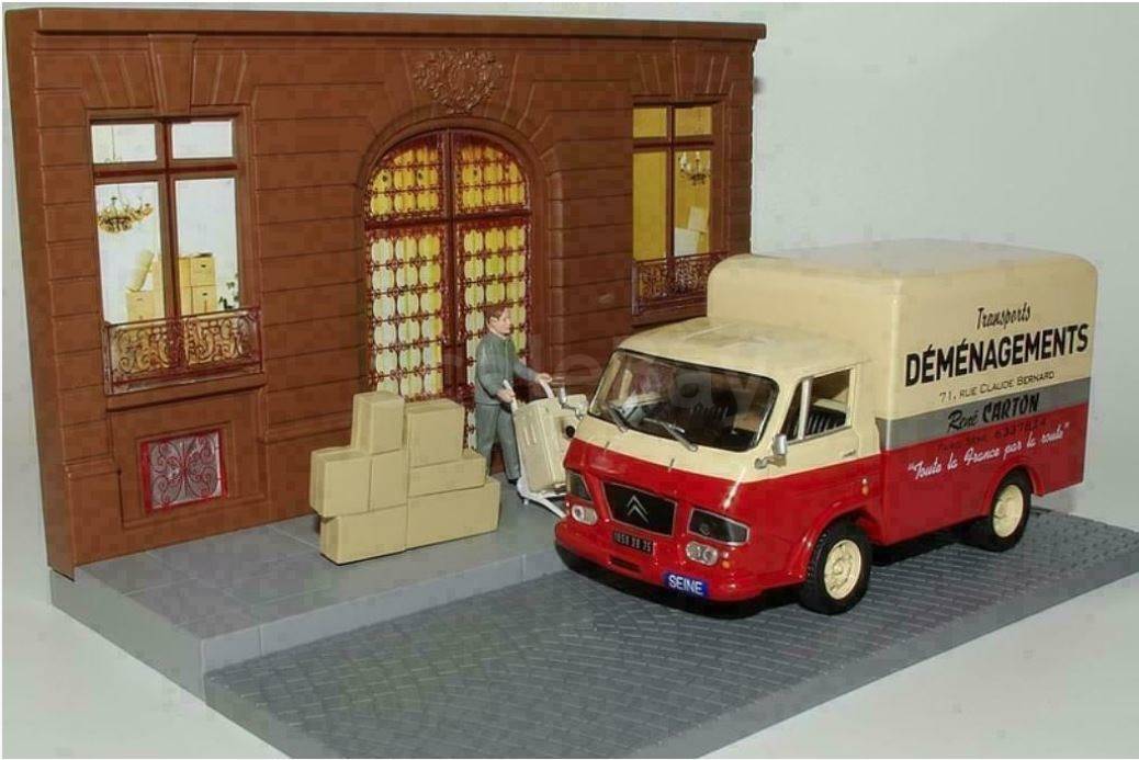 CITROEN 350 N Фургон 1:43 Диорама Переезд | Аукцион масштабных и ...