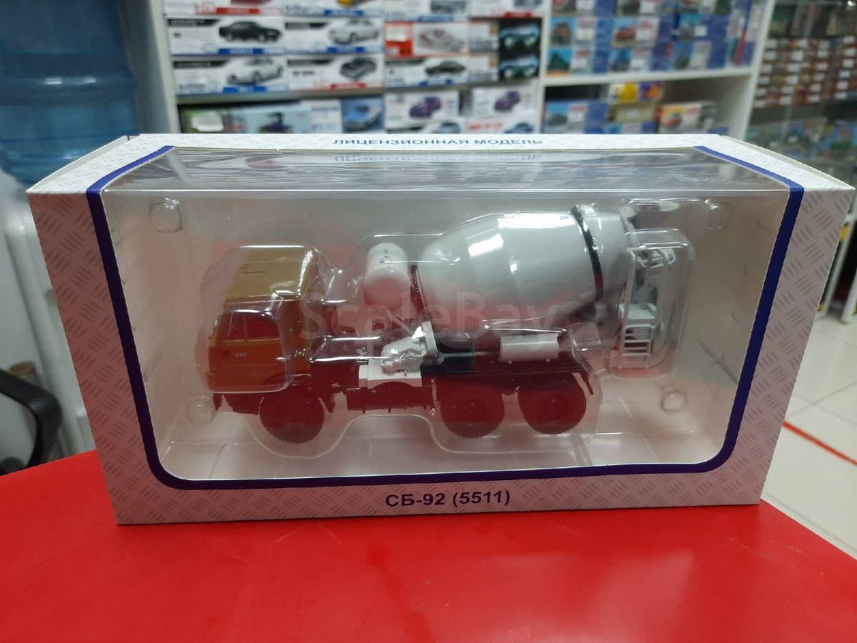 Автобетоносмеситель СБ-92 (5511) 1:43 Автоистория возможен обмен | Аукцион масштабных и сборных ...