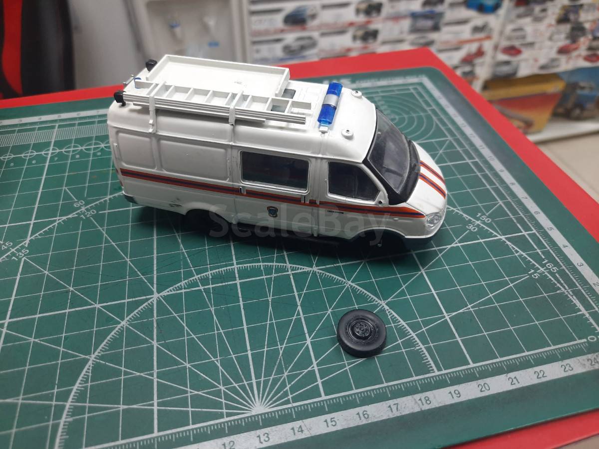 Брак. АНС ГАЗ-2705 МЧС 1:43 Deagostini возможен обмен | Аукцион масштабных и сборных моделей