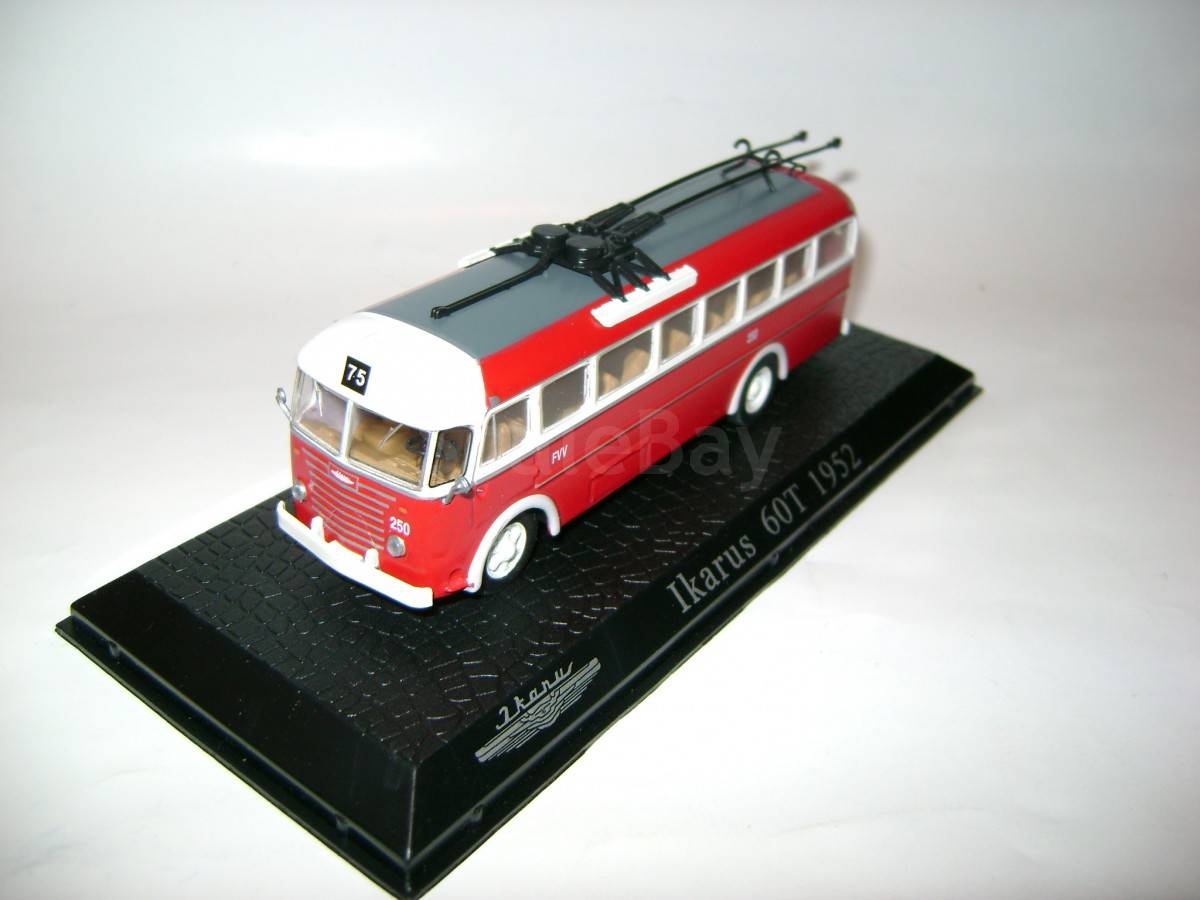 Троллейбус Ikarus 60T (1952) | Аукцион масштабных и сборных моделей