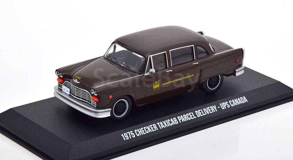 1:43 — Checker Taxi Cab 1975 UPS | Аукцион масштабных и сборных моделей