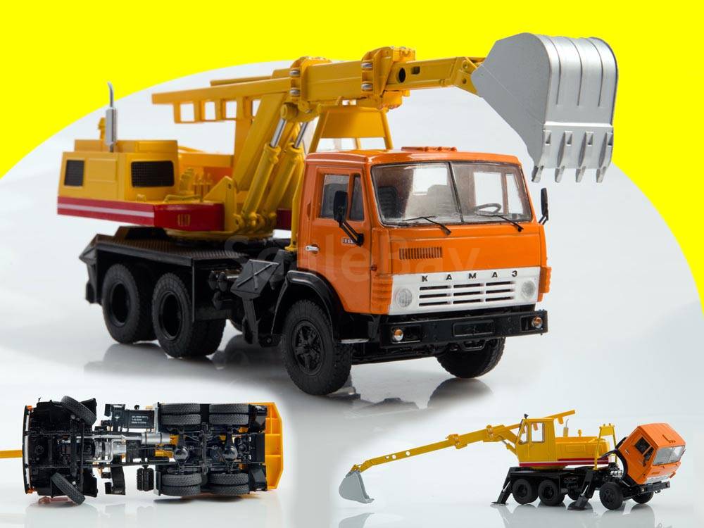 Экскаватор ЭО-3532 (5511) SSM1455 планировщик | Аукцион масштабных и сборных моделей