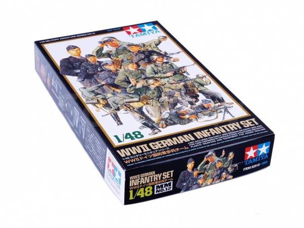 32512 Немецкие пехотинцы и пулеметчики (10 фигур) и 5 танкистов 1/48 ...