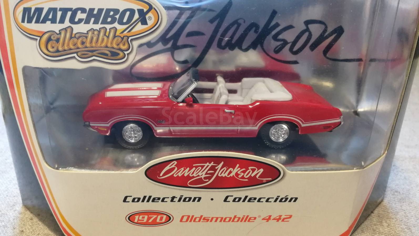 Oldsmobile Cutlass 442 convertible 1970 red (Matchbox-Barrett Jackson ...