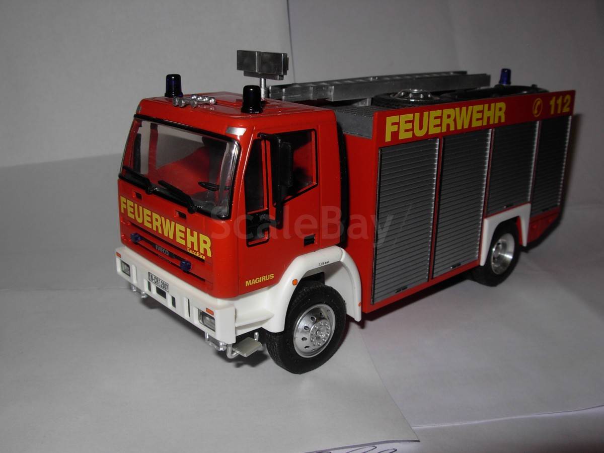 модель 1/43 пожарный IVECO MAGIRUS RW 2 Rüstwagen Cursor металл 1:43 ...