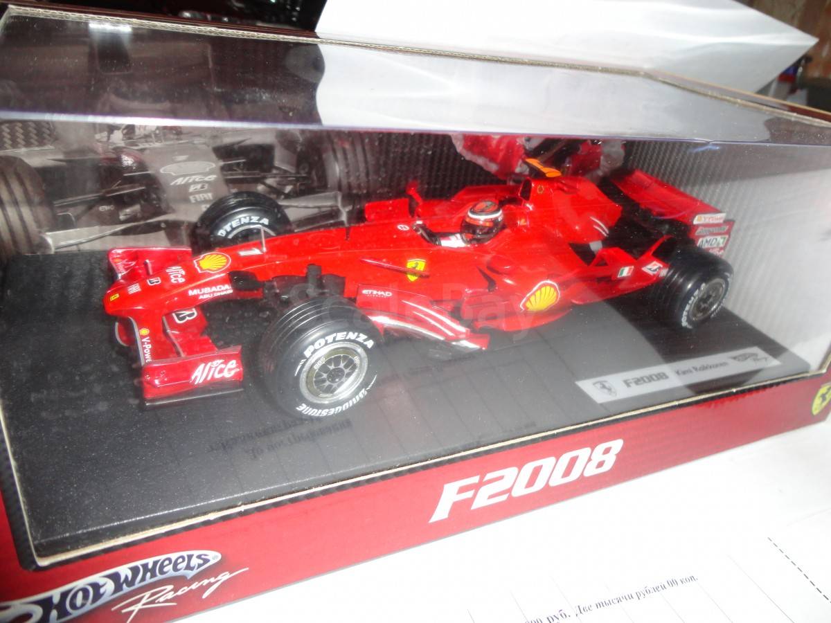 модель F1 Формулы-1 1/18 Ferrari F2008 #1 Kimi Raikkonen Mattel/Hot Wheels металл | Аукцион ...