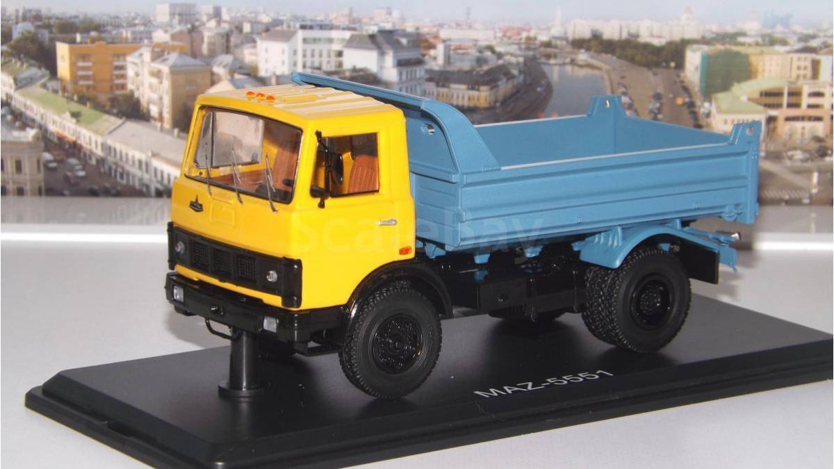МАЗ 5551 самосвал (ранний) SSM | Аукцион масштабных и сборных моделей