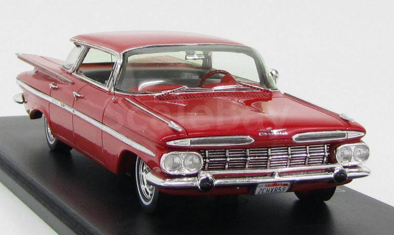Chevrolet Impala Sedan 4 Windows 1959 Red spark s2903 | Аукцион ...