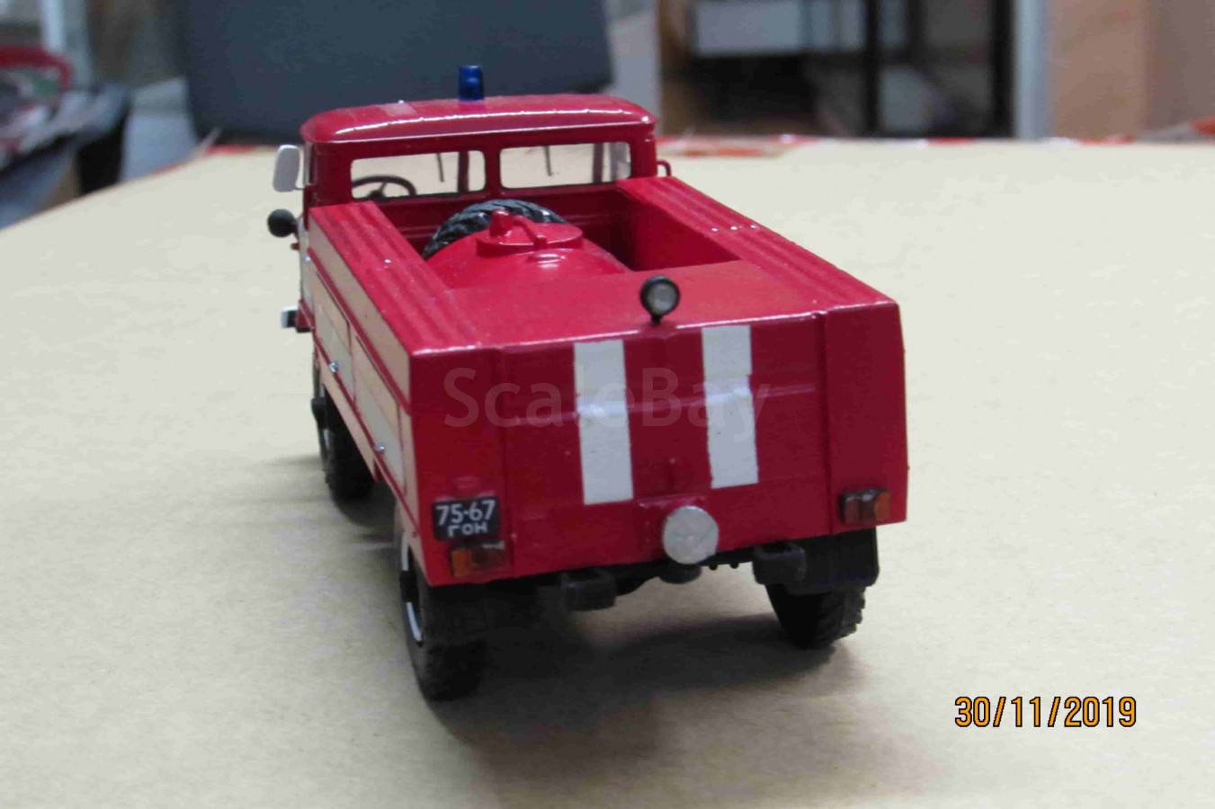 РМ03 Русская миниатюра 1/43 Газ 66 АЦ -30, Пожарная. | Аукцион ...
