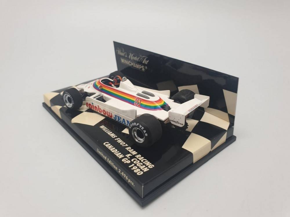 Williams FW07 Ram Racing K. Cogan Canadian GP 1980. Minichamps ...