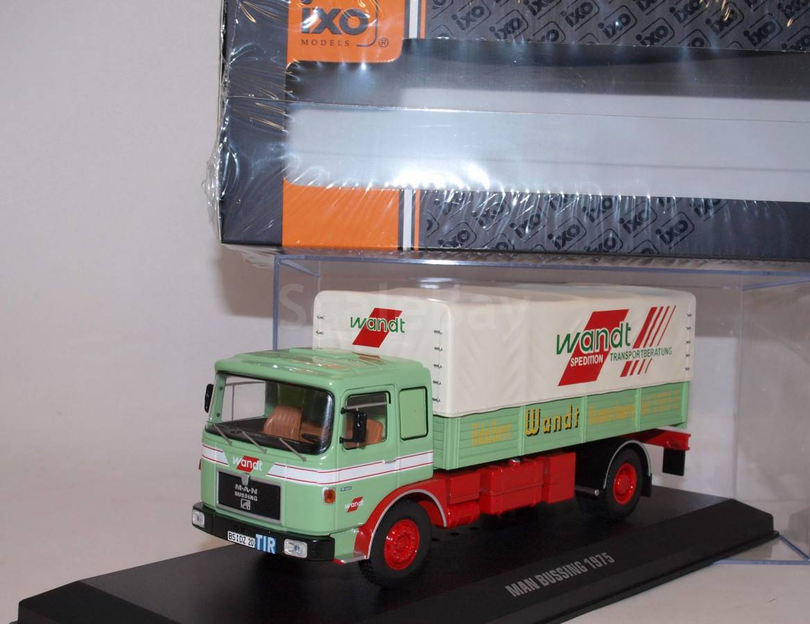 MAN BUSSING 19.320 грузовик с тентом ’Wandt’ 1975 Light Green | Аукцион ...