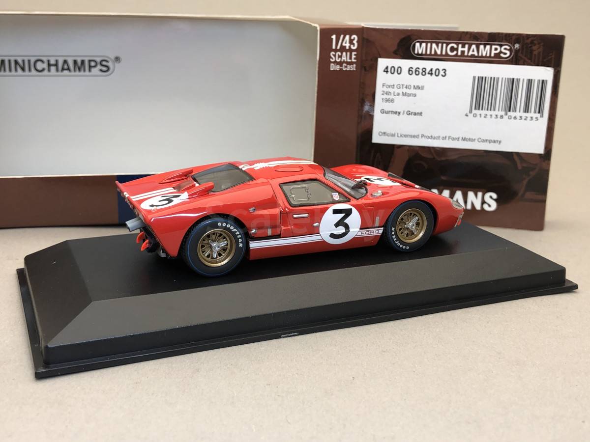 Ford GT40 LeMans 1966 Minichamps 1:43 | Аукцион масштабных и сборных ...