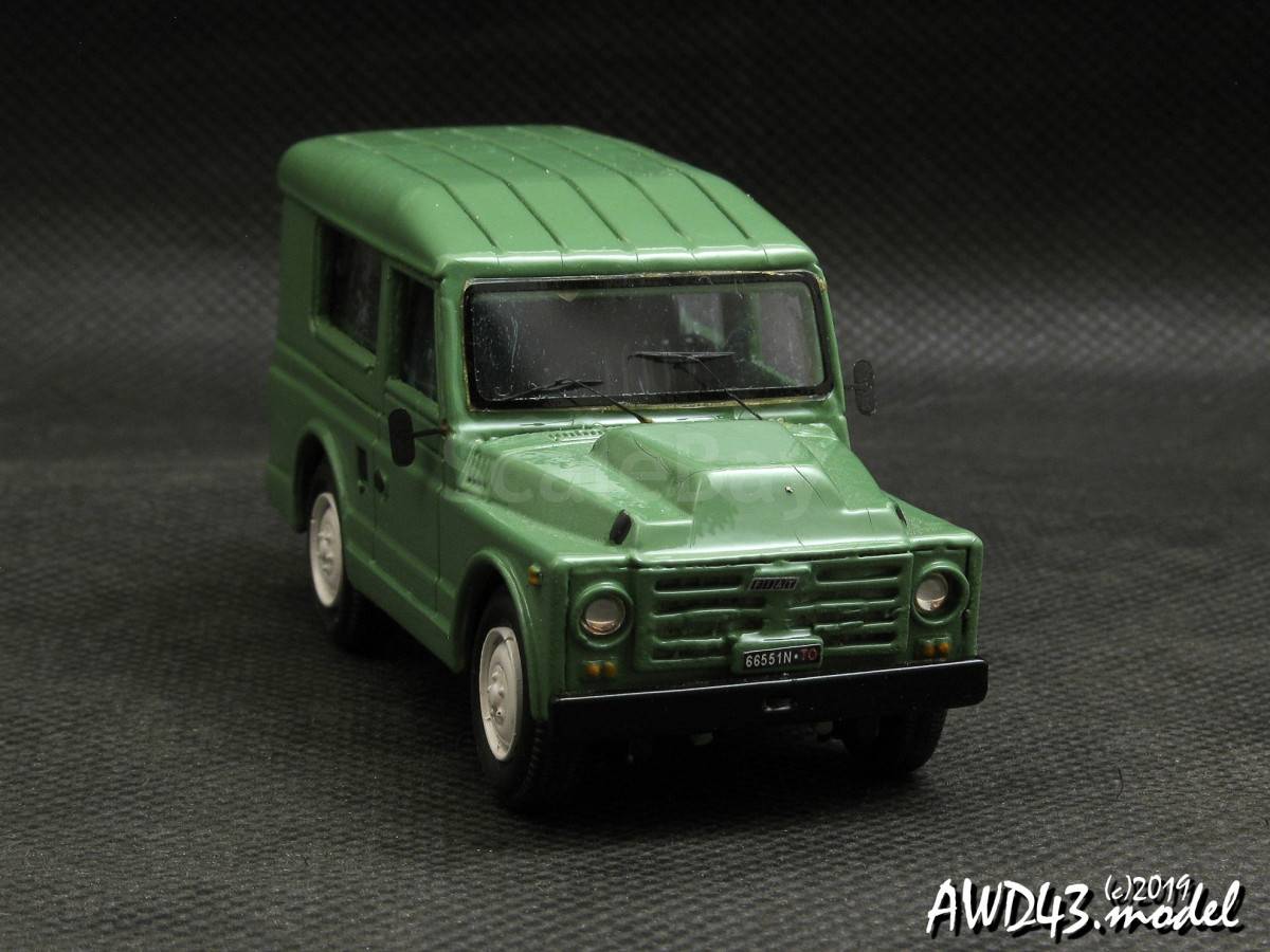 Fiat Campagnola AR76 green 1-43 Handmade | Аукцион масштабных и сборных ...