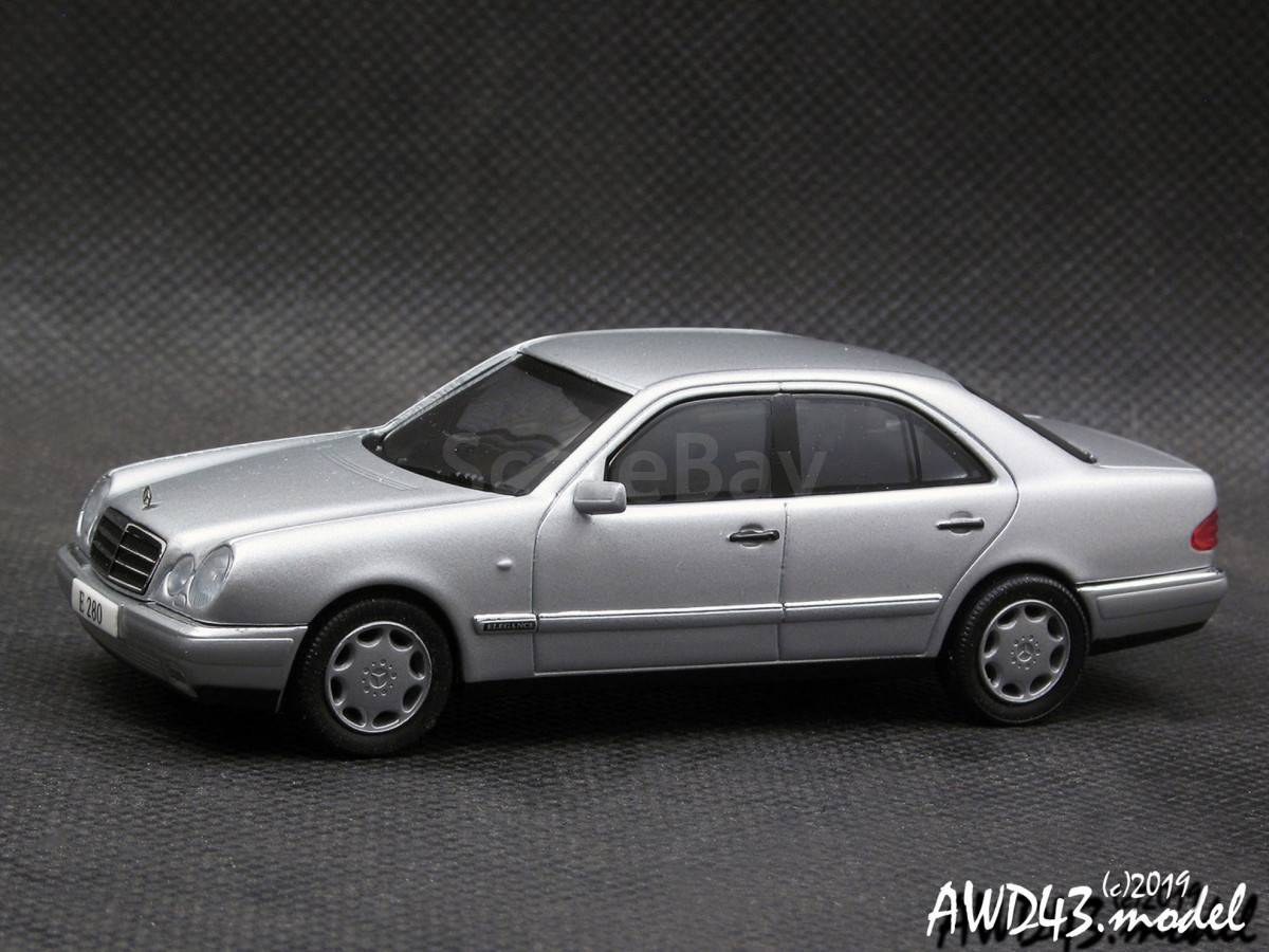 Mercedes 280 E Elegance W210 silver 1-43 Herpa 070348 | Аукцион ...