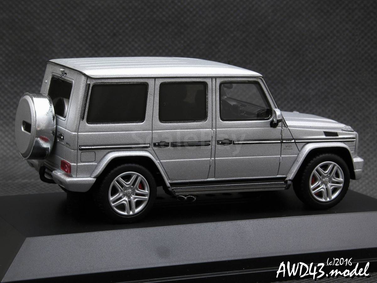 Mercedes G 65 AMG V12 Biturbo W463 2013 silver 1-43 Dealer=Spark ...