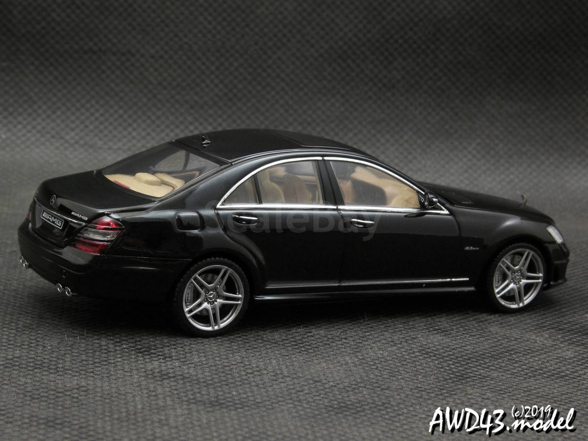 Mercedes S63 AMG W221 black 1-43 AutoArt | Аукцион масштабных и сборных ...