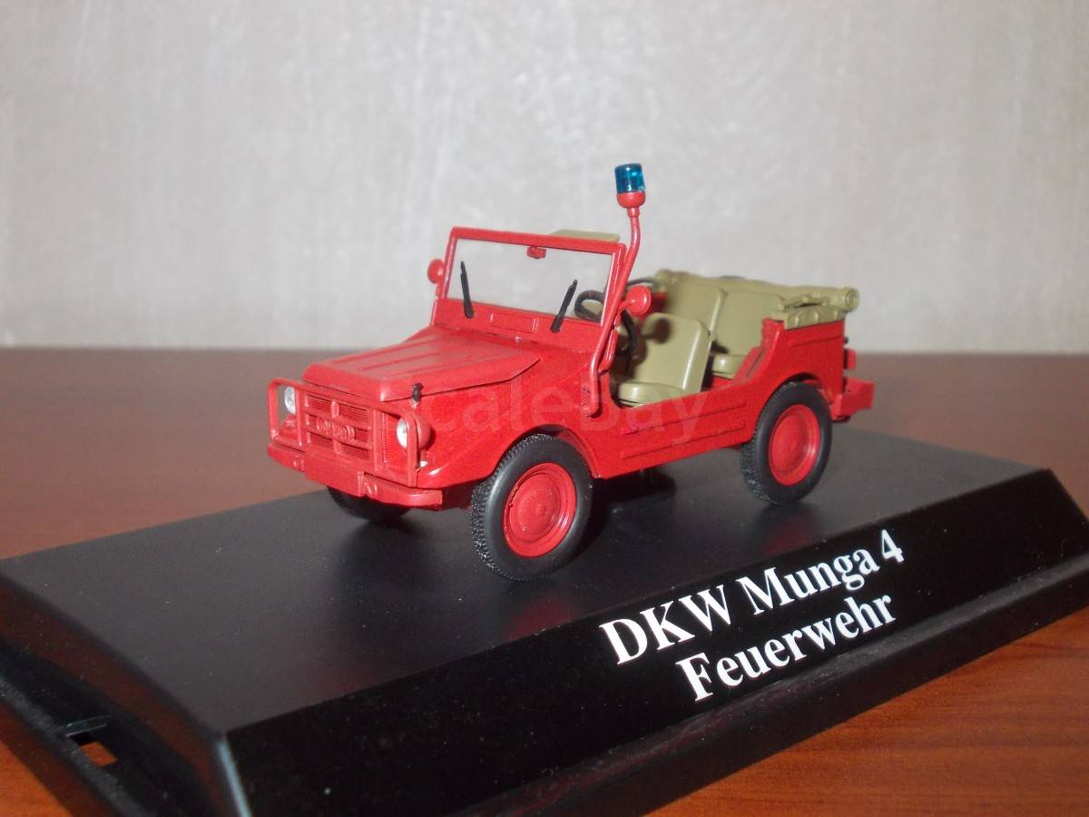 DKW (AUDI) Munga (пожарный) 1:43 | Аукцион масштабных и сборных моделей