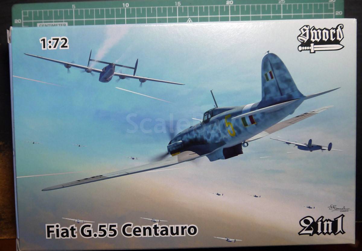 истребитель Fiat G.55 Centauro (2-in-1) 1:72 Sword | Аукцион масштабных ...
