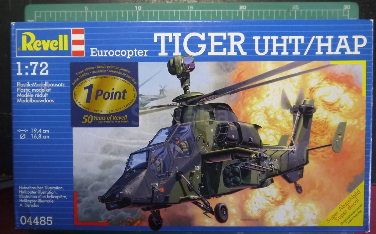 боевой вертолет Eurocopter EC665 UHT/HAP Tiger 1:72 Revell | Аукцион масштабных и сборных моделей