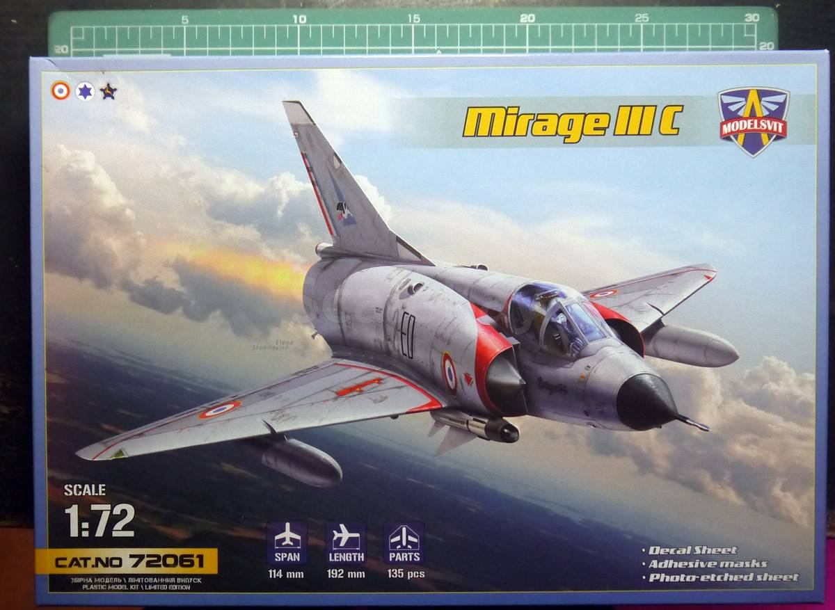 истребитель Mirage IIIC 1:72 Modelsvit | Аукцион масштабных и сборных ...