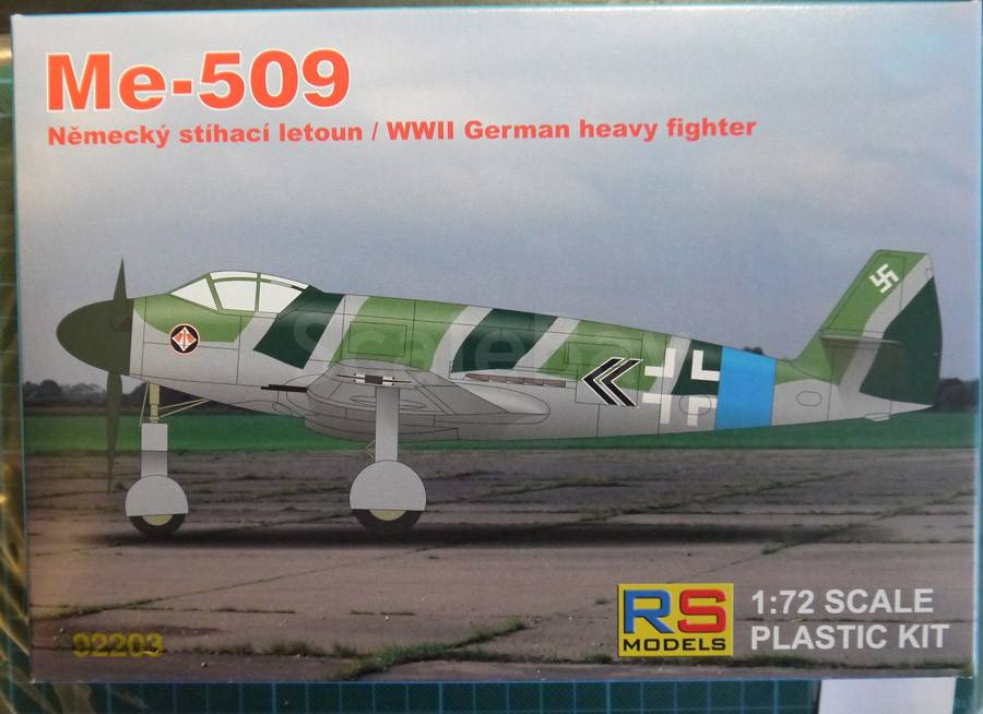 тяжелый истребитель Мессершмитт Me 509 1:72 RS models | Аукцион ...