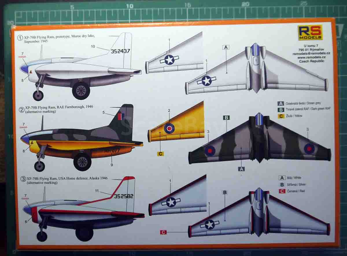 Истребитель Northrop XP-79B Flying Ram 1:72 RS models | Аукцион ...