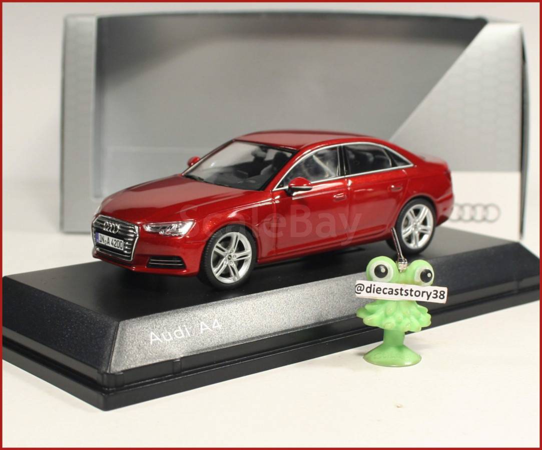 1:43 Audi A4 Limousine 2018 matador red metallic Spark | Аукцион масштабных и сборных моделей