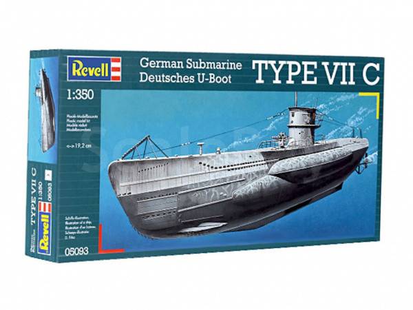 REVELL НЕМЕЦКАЯ ПОДВОДНАЯ ЛОДКА U-BOOT TYP VIIC (1:350) №05093 ...