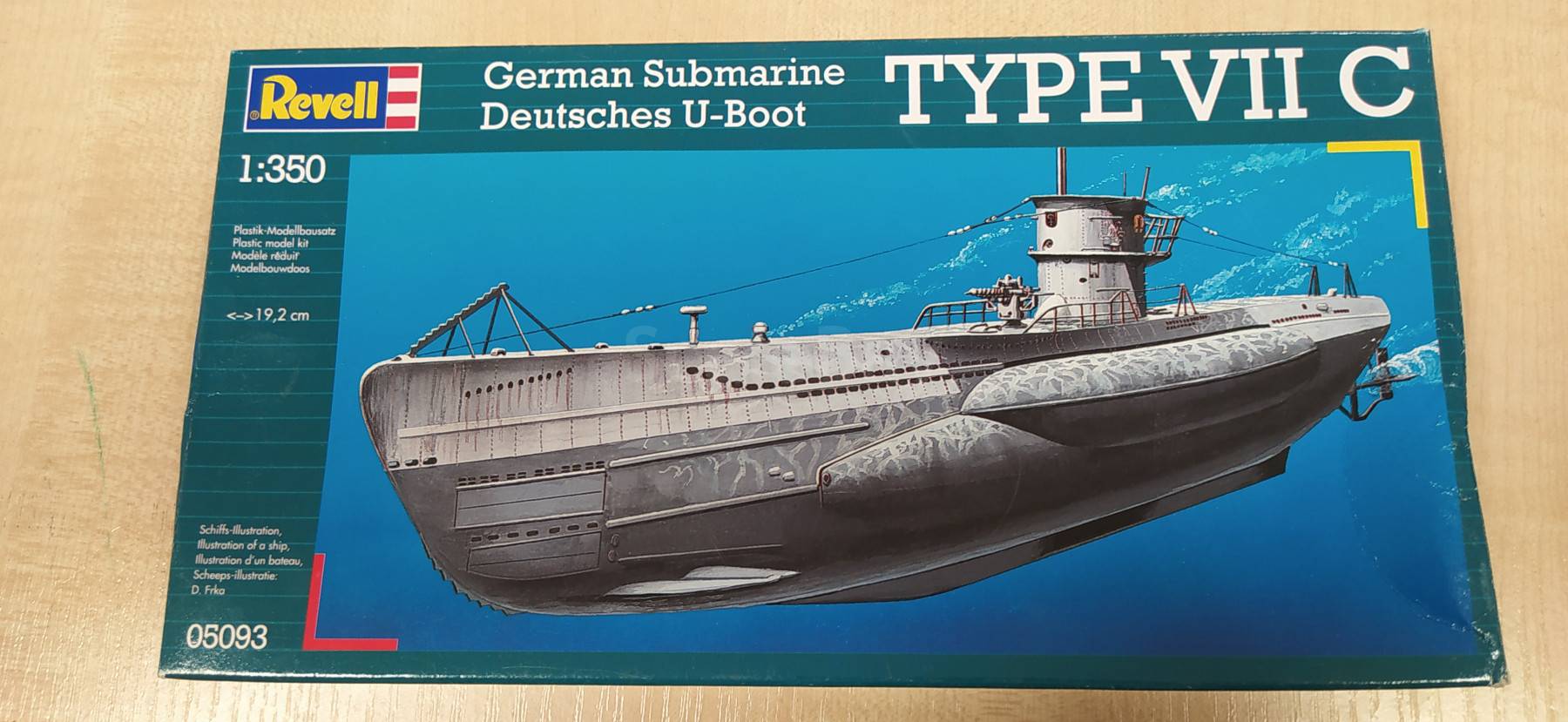 REVELL НЕМЕЦКАЯ ПОДВОДНАЯ ЛОДКА U-BOOT TYP VIIC (1:350) №05093 ...