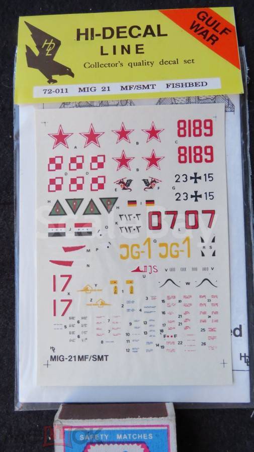 Декаль MiG – 21 MF/SMT Gulf War Hi- Decal 1/72 возможен обмен | Аукцион ...