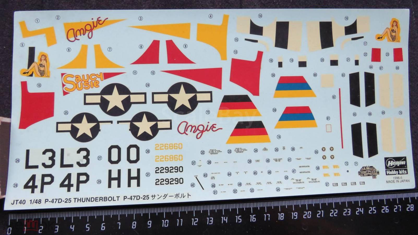 Тяжелый истребитель P-47D-25 Thunderbolt Hasegawa 1/48 | Аукцион ...