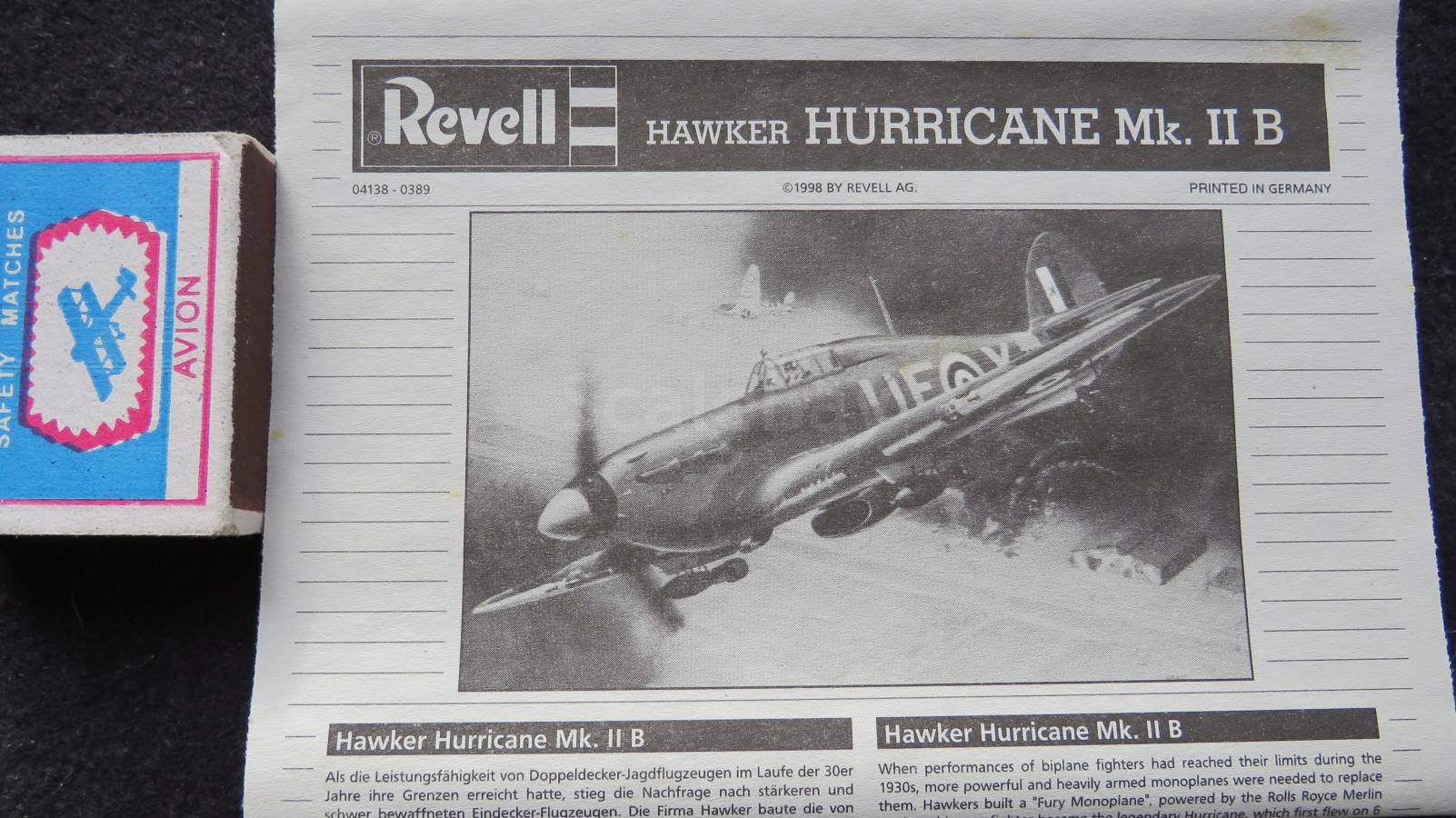 Hawker Hurricane Mk.2B Revell 1/72 | Аукцион масштабных и сборных моделей