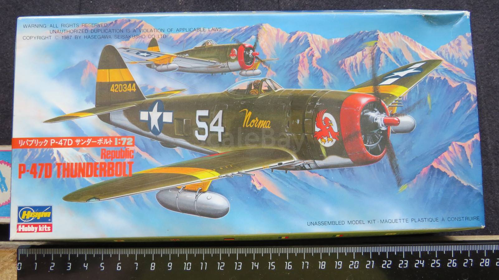 Republic P-47D Thunderbolt Hasegawa 1/72 | Аукцион масштабных и сборных ...