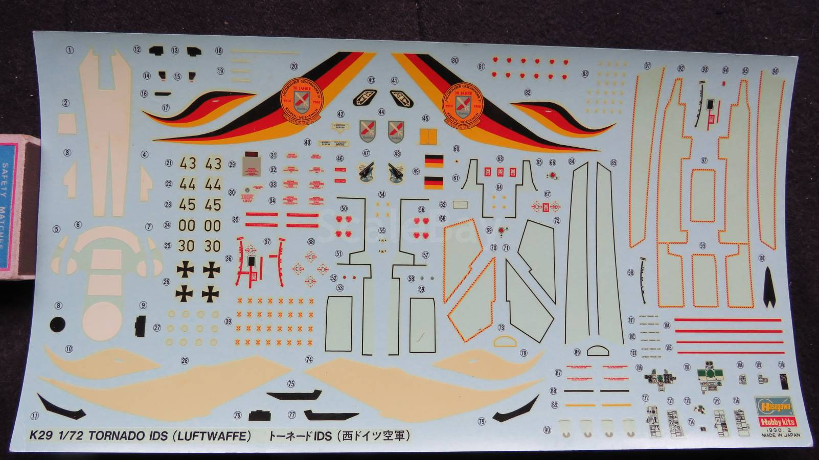 Декаль Tornado IDS Luftwaffe Hasegawa 1/72 | Аукцион масштабных и ...