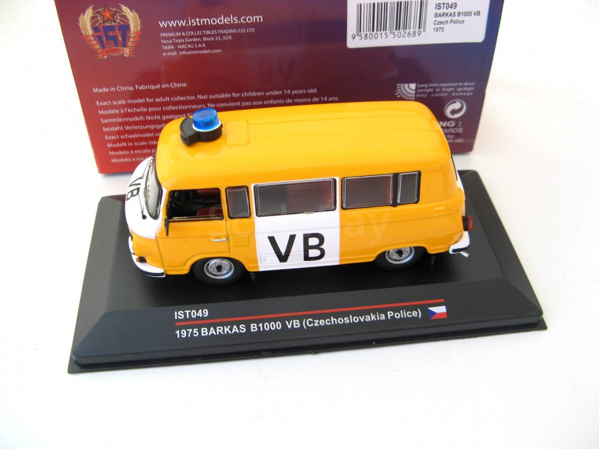 Barkas B1000 VB Polizei Czech Republic | Аукцион масштабных и сборных ...